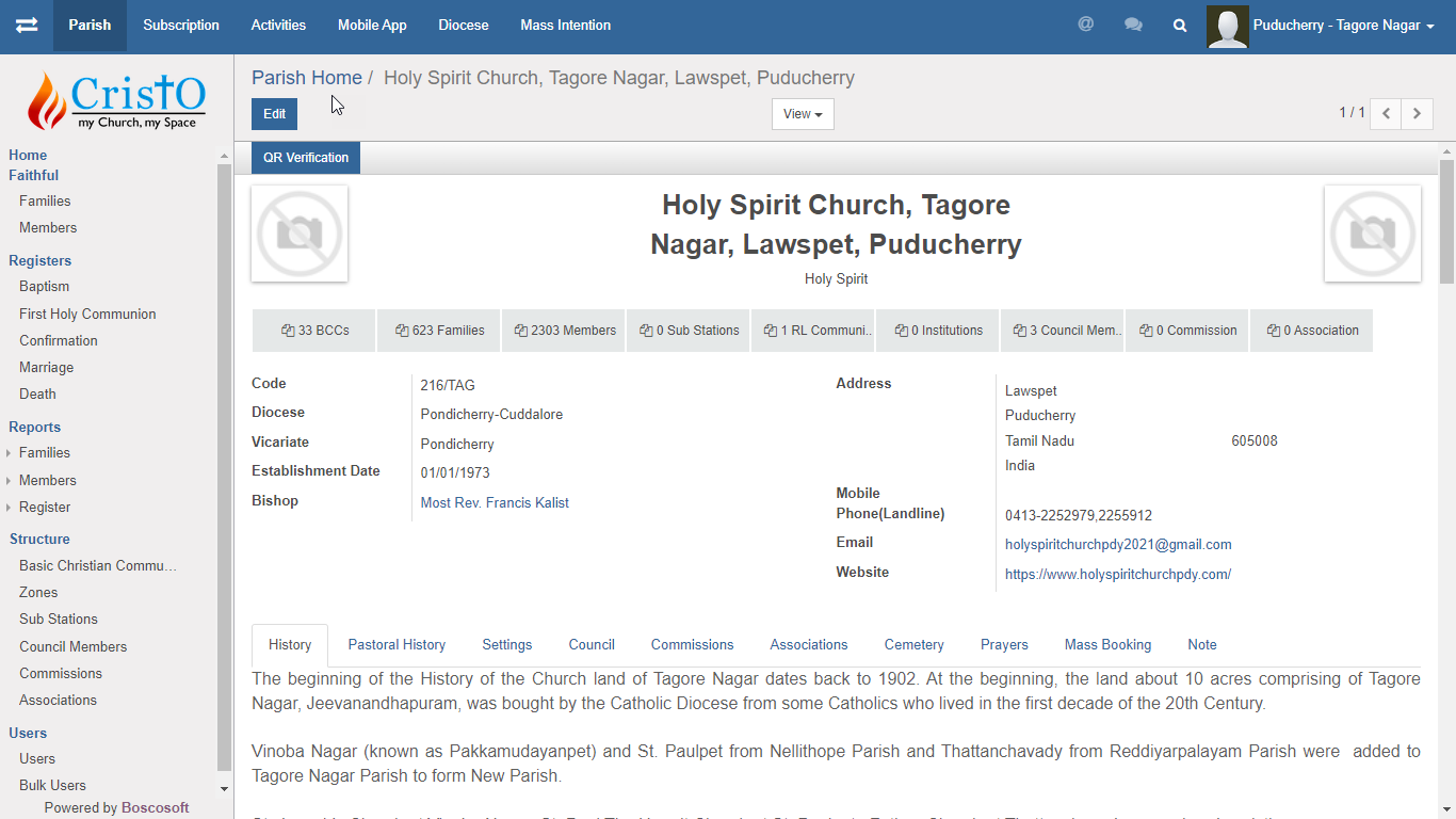 Parokia | Parish Management Software